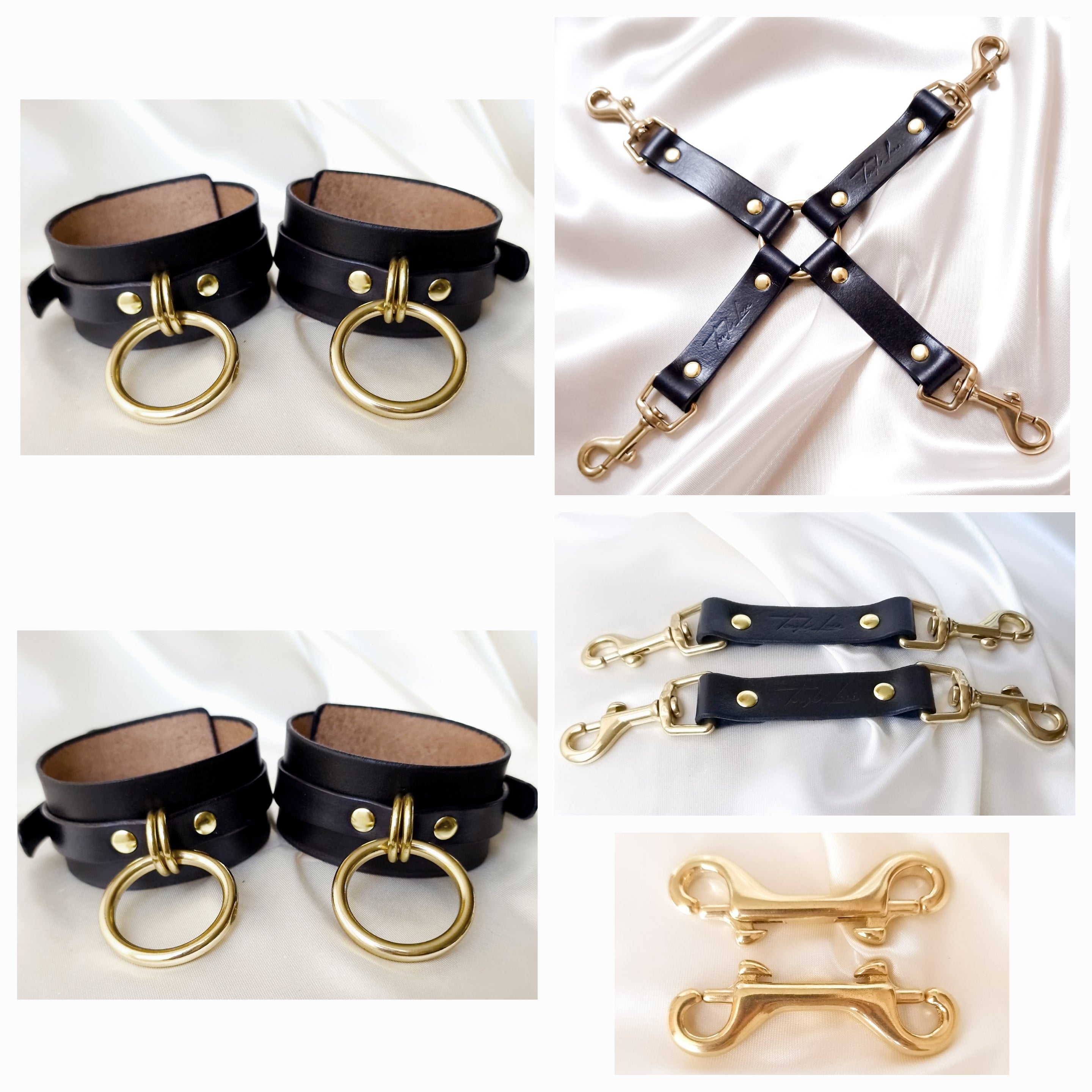 Cuff Sets – Leather Wrist & Ankle Restraints (Veg-Tanned) – Tough Love